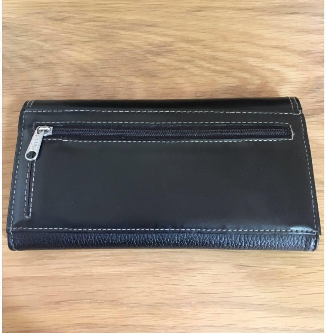 Esprit long black wallet from the 1990s, Women's Fashion, Bags ...