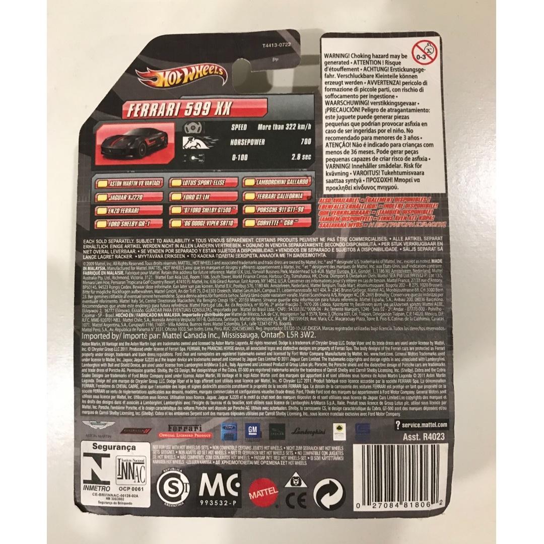 Hot Wheels Speed Machine Ferrari 599xx, Hobbies & Toys, Collectibles ...