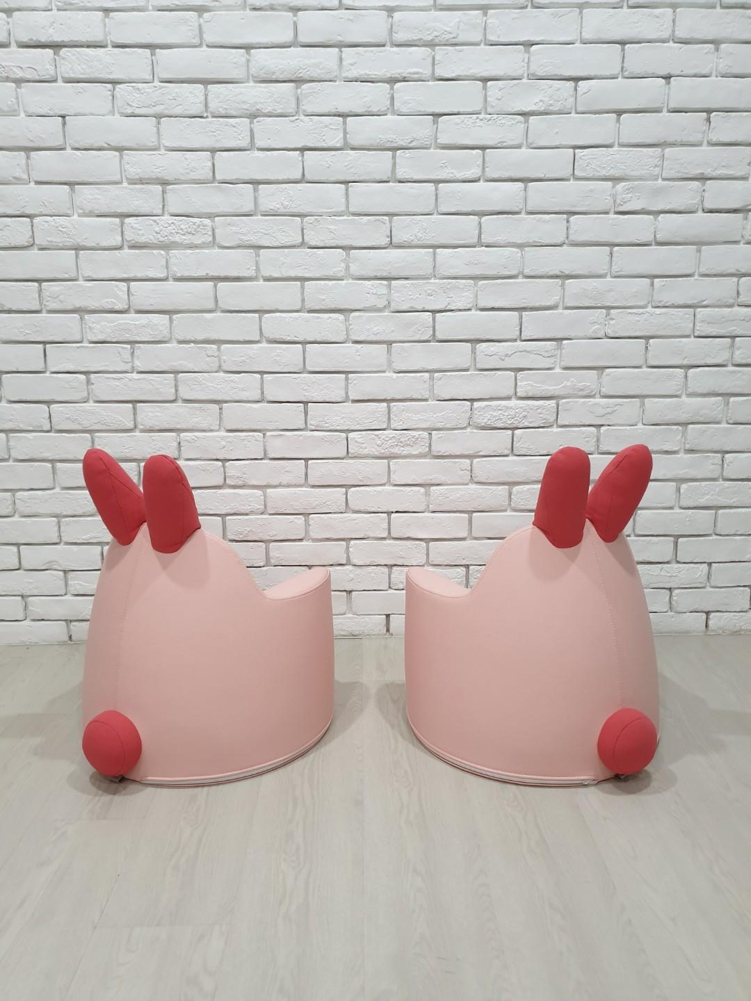 Iloom aco chair kids sofa bunny pink, Furniture & Home Living, Furniture, Chairs on Carousell
