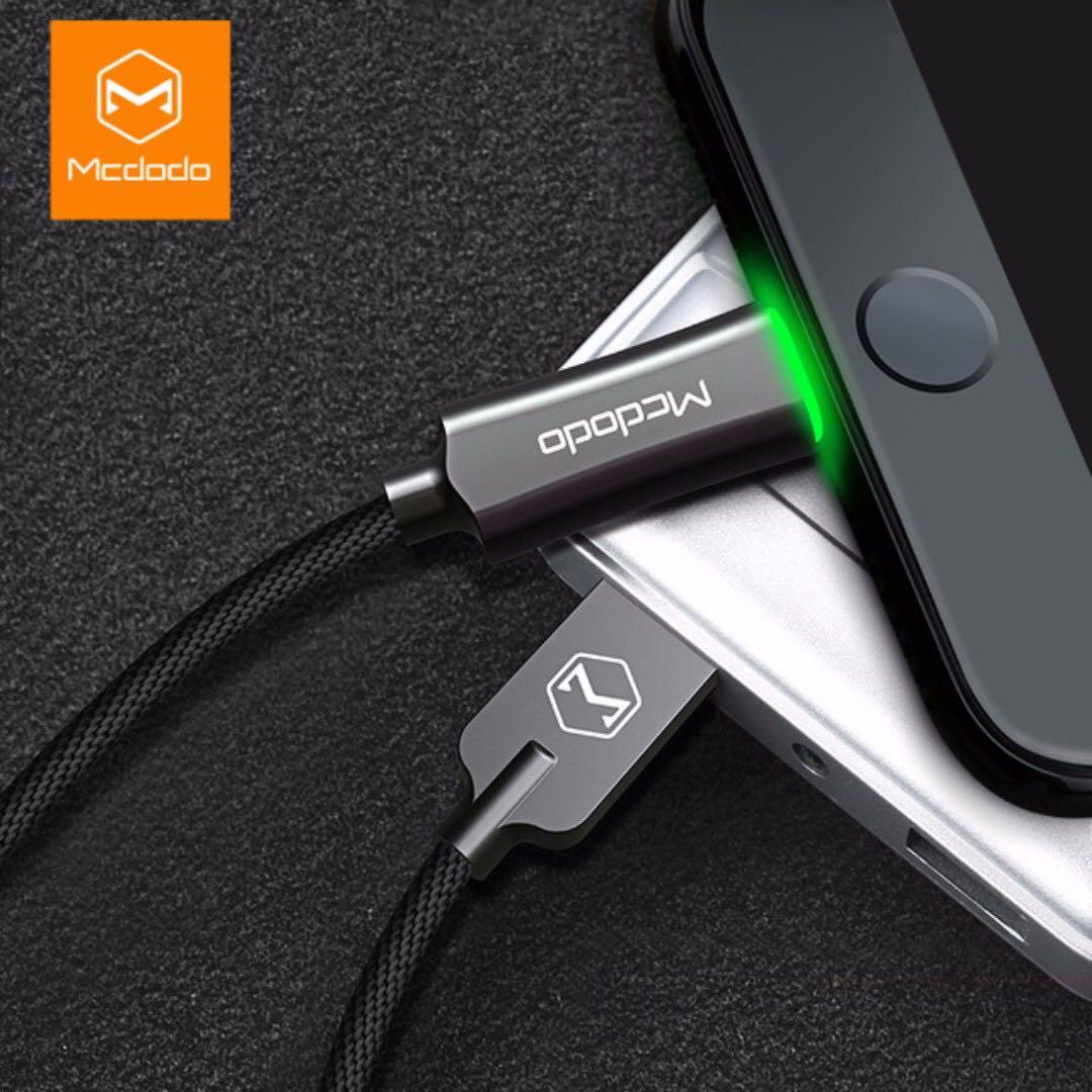 MCDODO Lightning Auto Disconnect Data Cable Knight USB, Mobile Phones ...