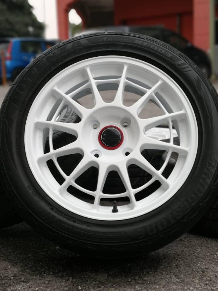 original enkei spider 16 inch sports rim persona tyre 70%, Auto ...