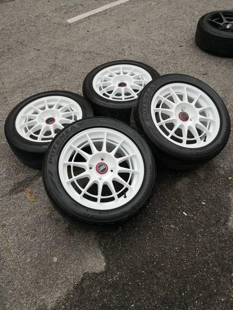 original enkei spider 16 inch sports rim persona tyre 70%, Auto ...