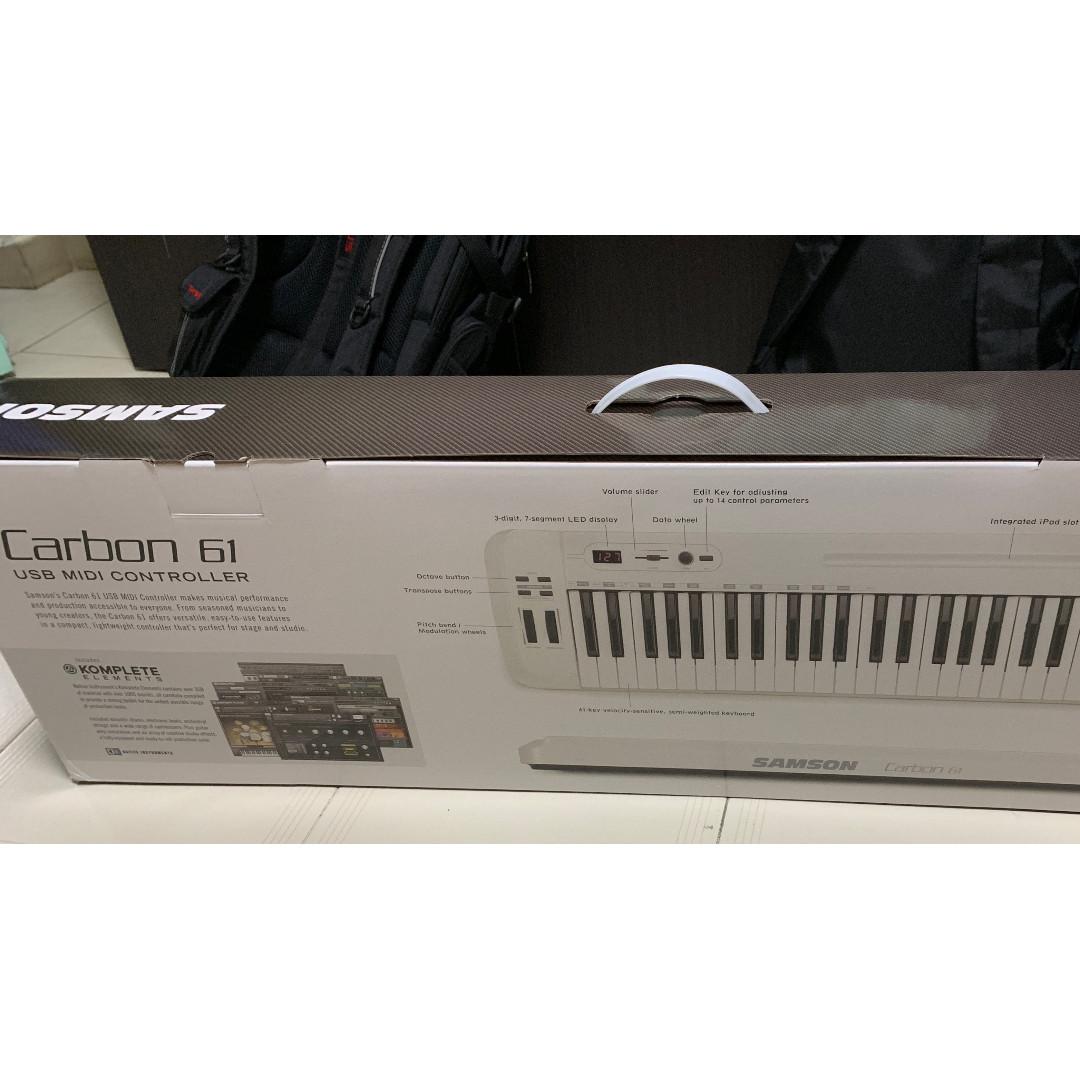 Samson Carbon 61 - USB MIDI Controller, Hobbies & Toys, Music & Media ...