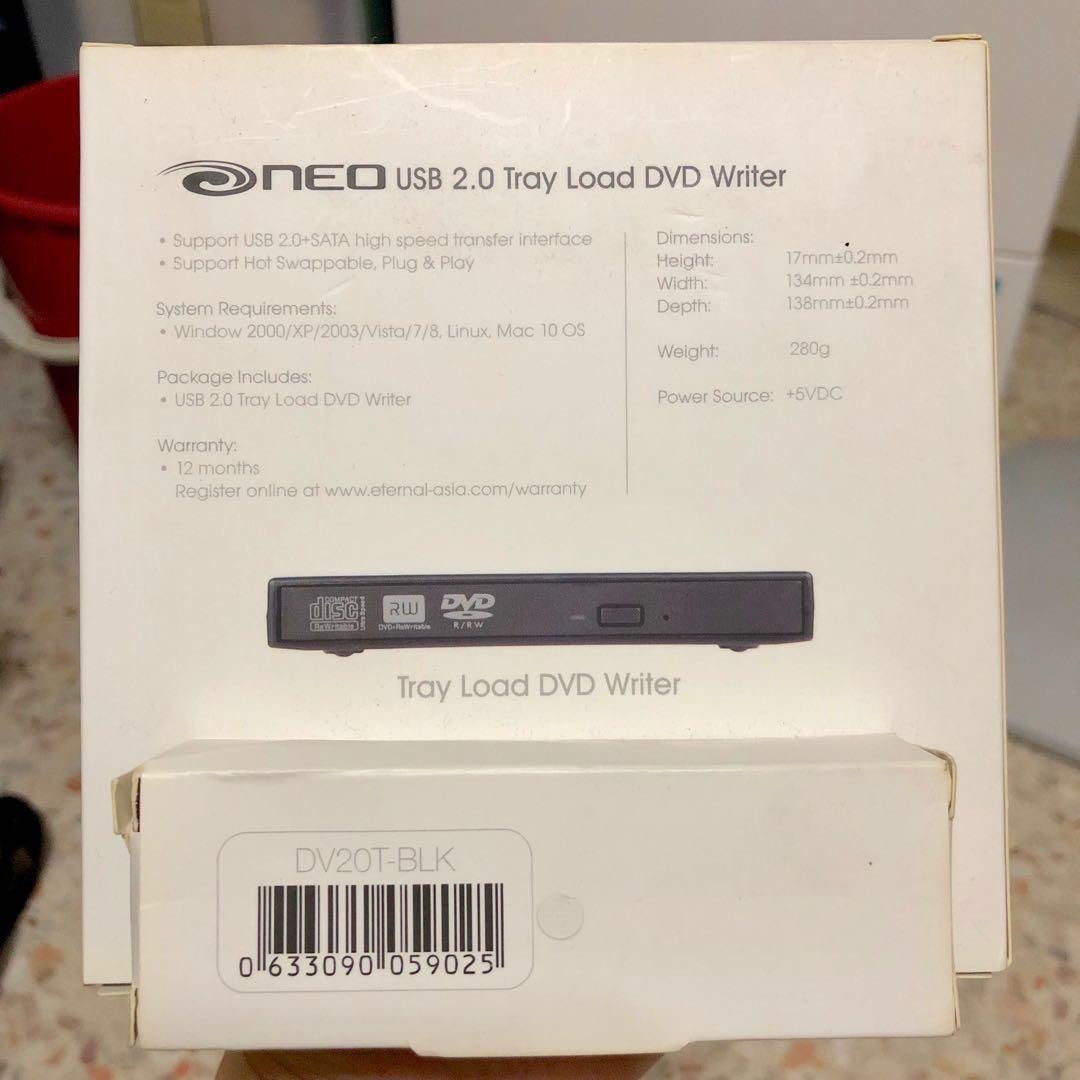 Tray Load DVD writer USB 2.0, Computers & Tech, Parts & Accessories ...