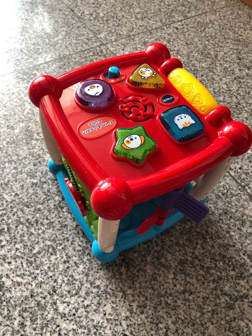 Vtech Turn & Learn Cube, Babies & Kids, Infant Playtime on Carousell