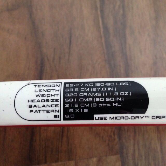 Wilson nCode Six One Tour 90 Tennis Racquet, Sports Equipment, Sports ...