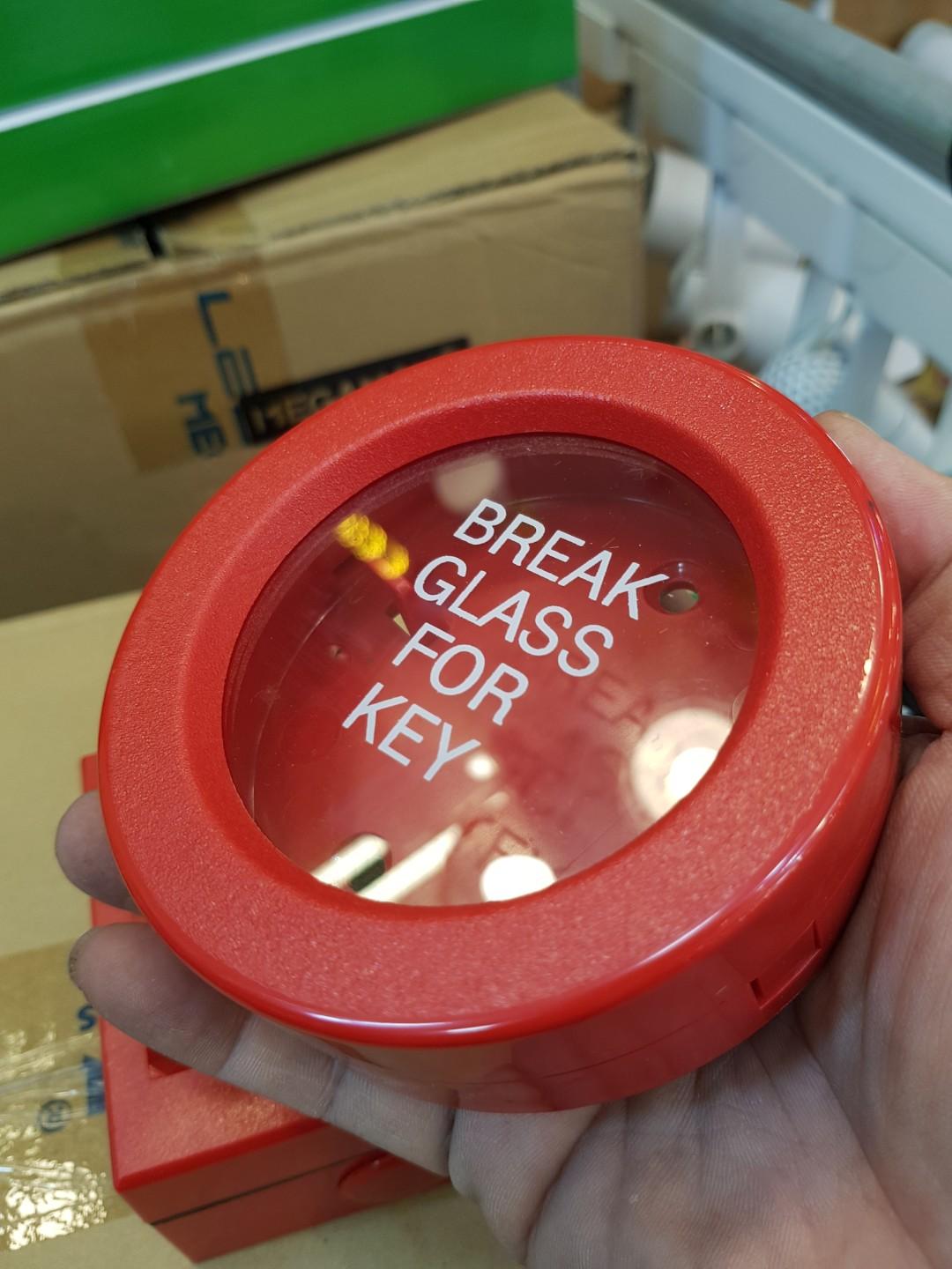Break glass for emergency/ for key holder, Furniture & Home Living ...