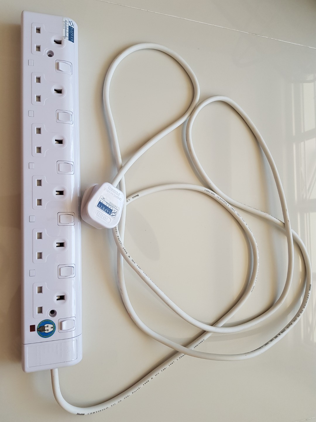 Extension Wire 6 sockets, TV & Home Appliances, Electrical, Adaptors ...