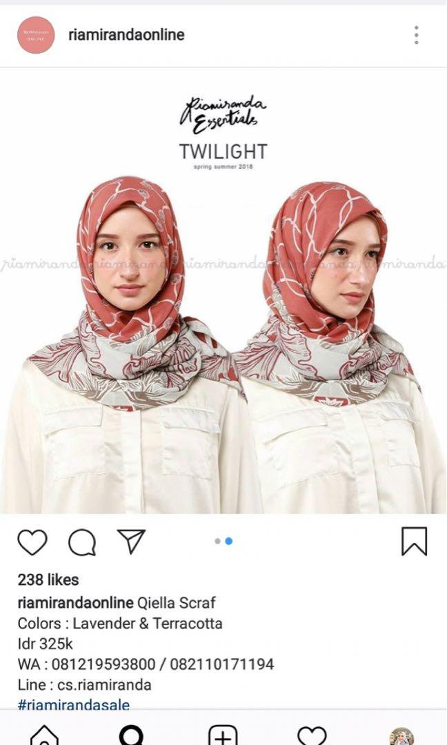 Hijab ria miranda, Fesyen Wanita, Muslim Fashion, Syal di Carousell