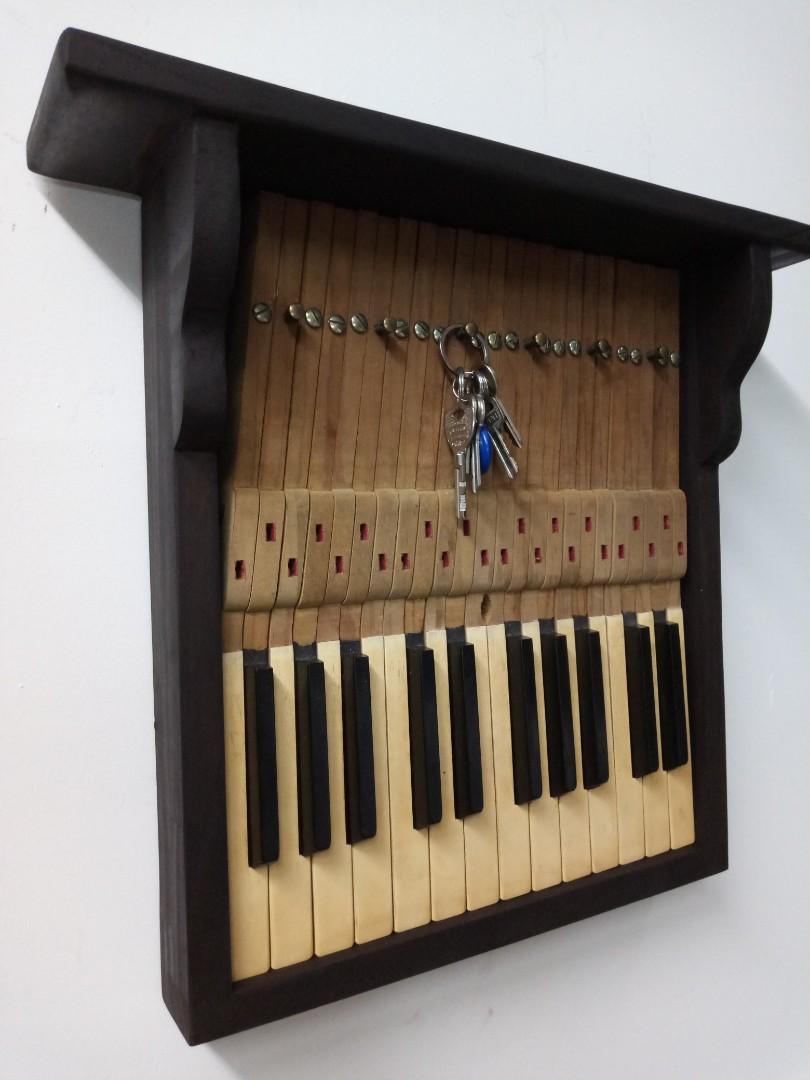 Key rack made from repurposed piano keys, Furniture & Home Living ...