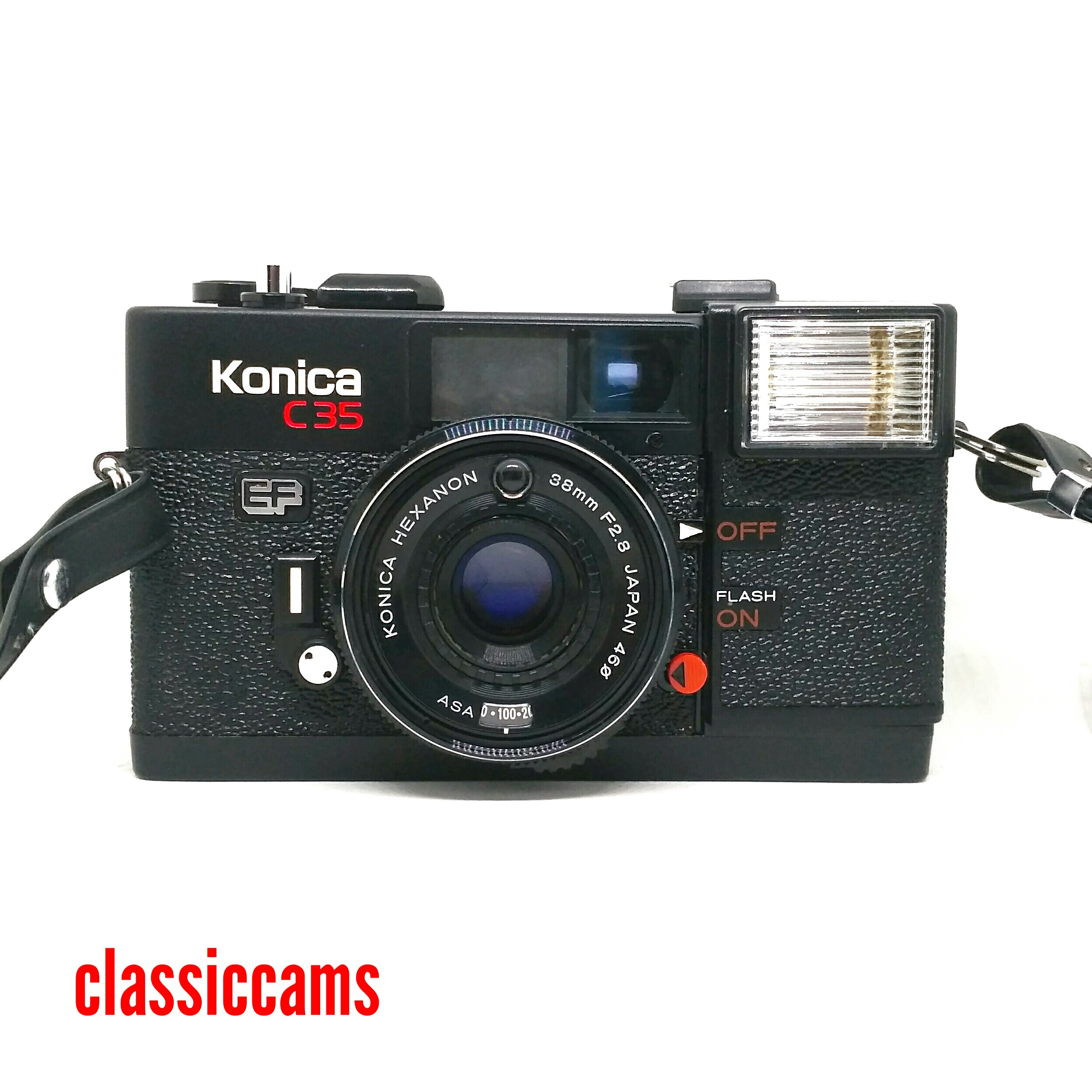 Konica C35EF Pikkari 35mm Film Camera, Photography, Cameras on Carousell