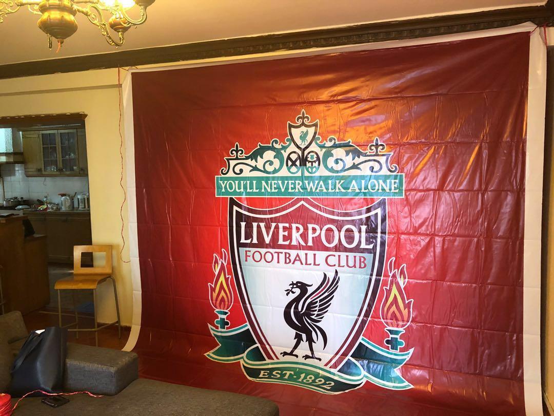 LIVERPOOL banner and backdrop, Everything Else on Carousell