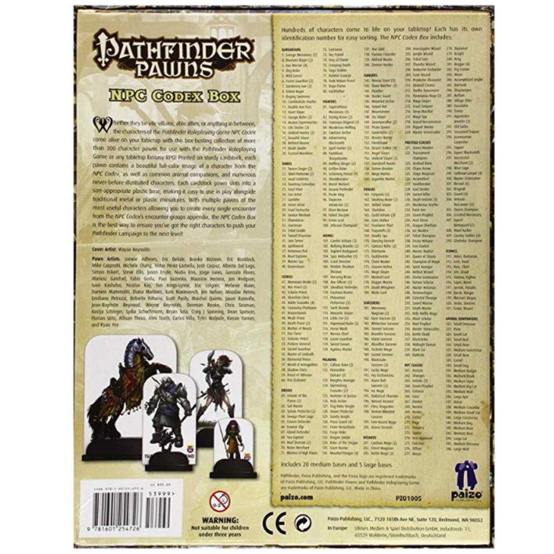 NPC Codex Box - Pathfinder Pawns, Hobbies & Toys, Toys & Games on Carousell