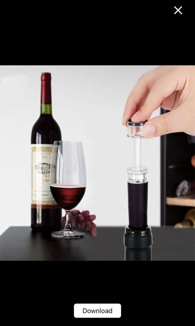 Penutup botol wine / wine vacuum pump, Desain & Kerajinan Tangan ...