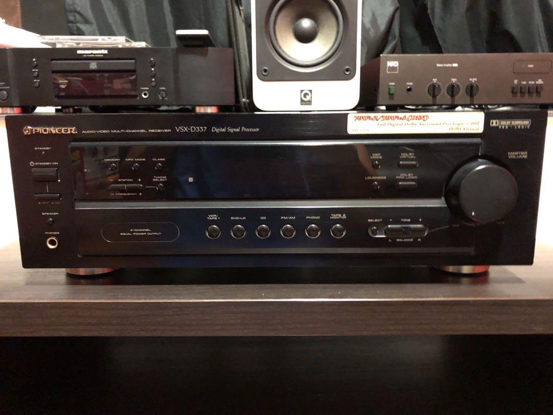 Pioneer Audio/Video Multi-Channel Receiver VSX-D337, Audio, Other Audio Equipment on Carousell