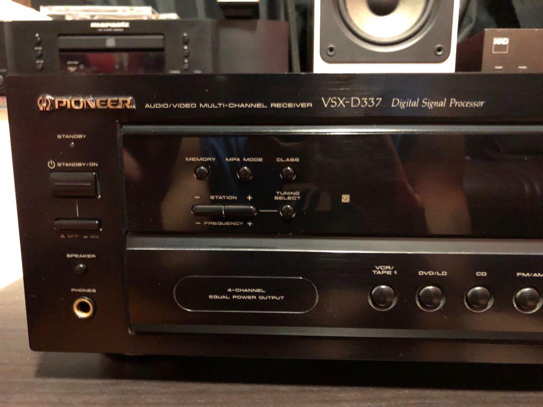 Pioneer Audio/Video Multi-Channel Receiver VSX-D337, Audio, Other Audio Equipment on Carousell