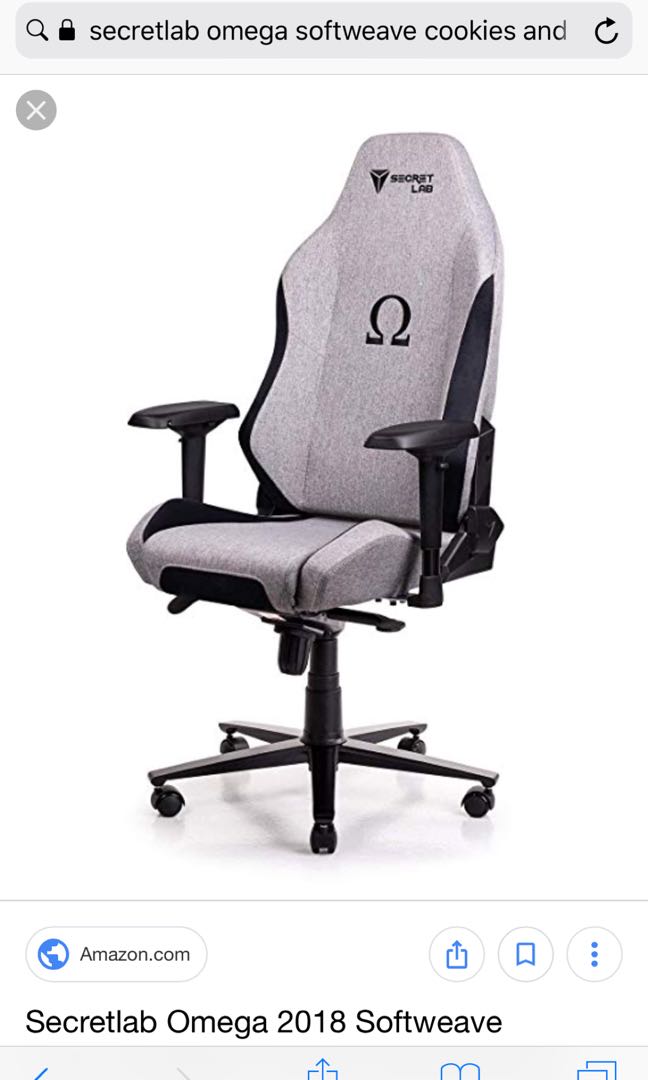 SecretLab Omega Softweave [Cookies & Cream], Furniture & Home Living ...