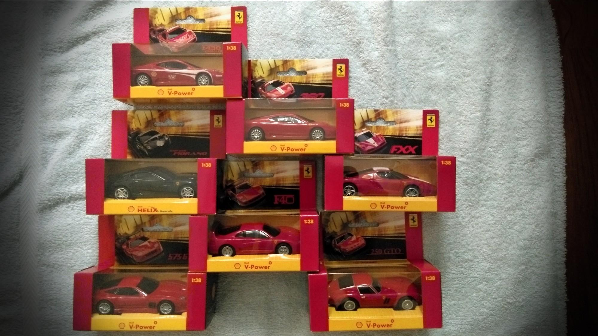 Shell V-Power Ferrari Collection 7 unit, Hobbies & Toys, Toys & Games ...