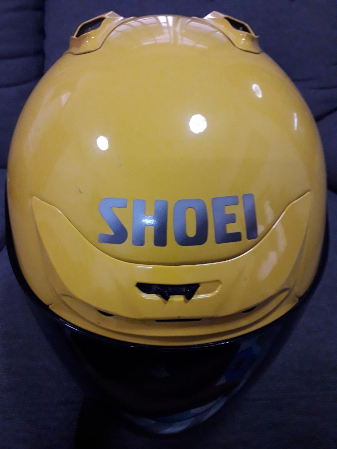 Shoei JForce2 Kuning, Auto Accessories on Carousell