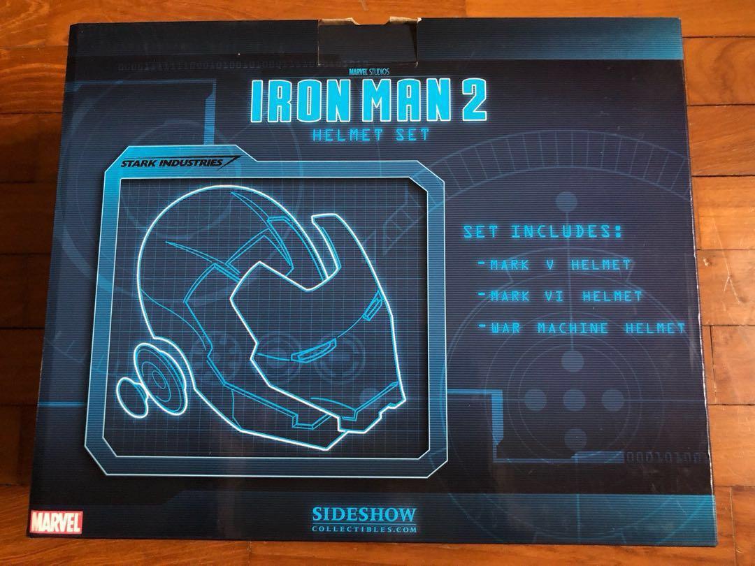 Collector Sideshow Collectibles Marvel Iron Man 2 Helmet Set, Hobbies ...