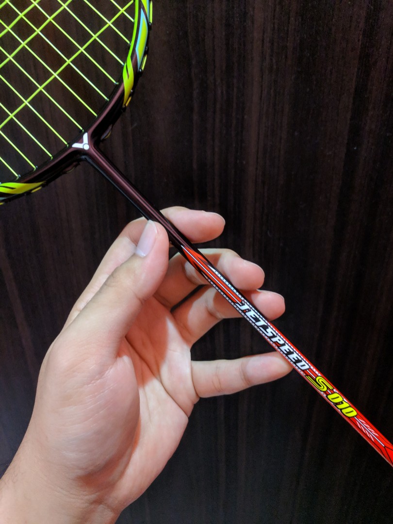 Victor Jetspeed S010 Badminton Racket, Sports Equipment, Sports & Games ...