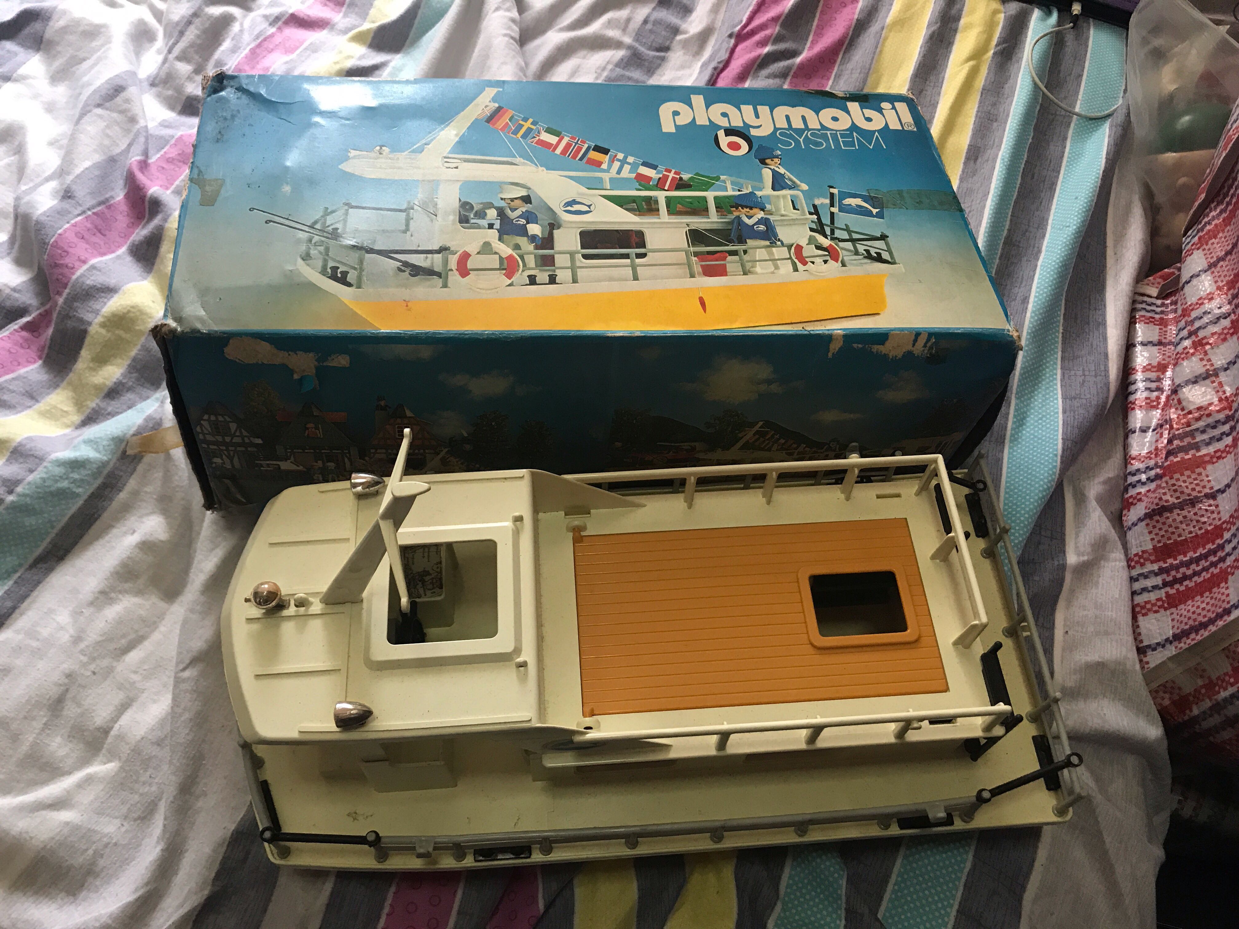 Vintage geobra playmobil boat loose with box, Hobbies & Toys, Toys ...