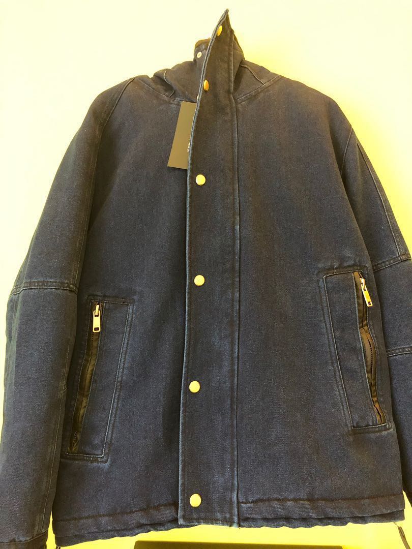 Zara Denim with Shearling (interior) Jacket, Men's Fashion, Coats ...