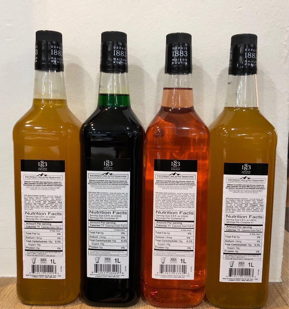 1883 Maison Routin Fruit Syrup, Food & Drinks, Beverages on Carousell