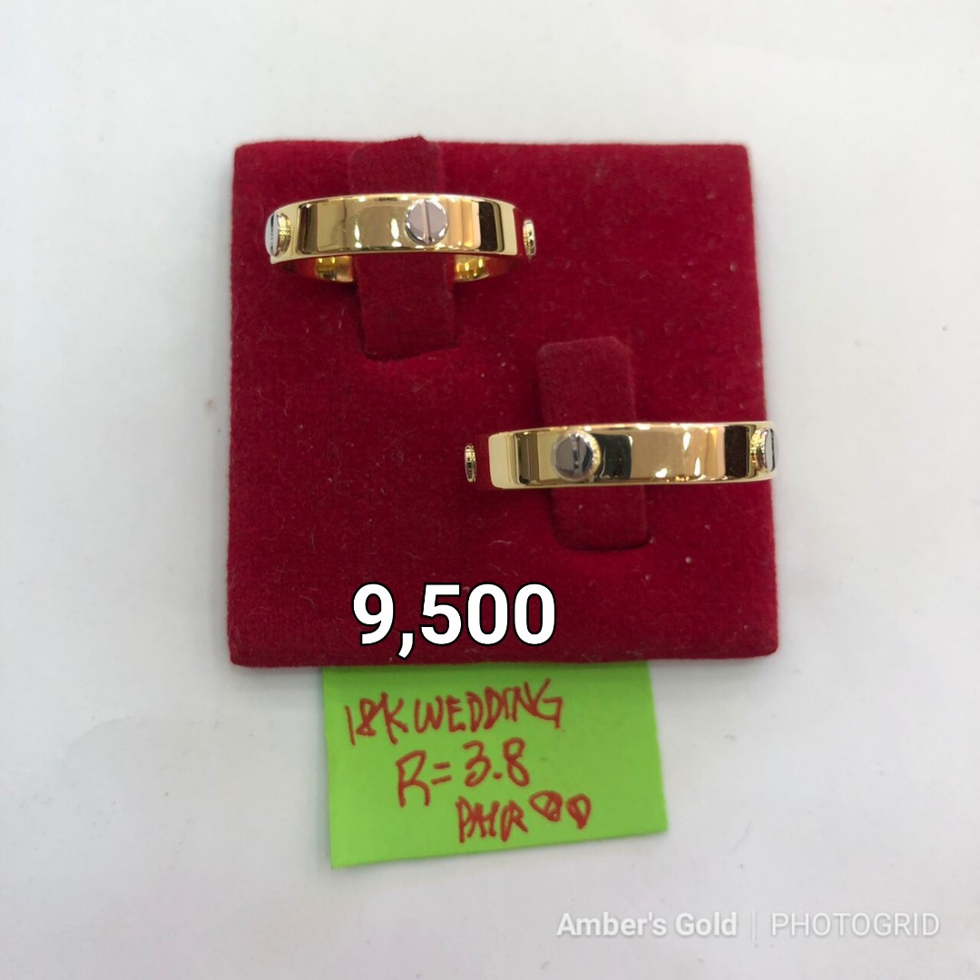 18k Saudi gold WEDDING RINGS in assorted designs, Luxury, Accessories ...