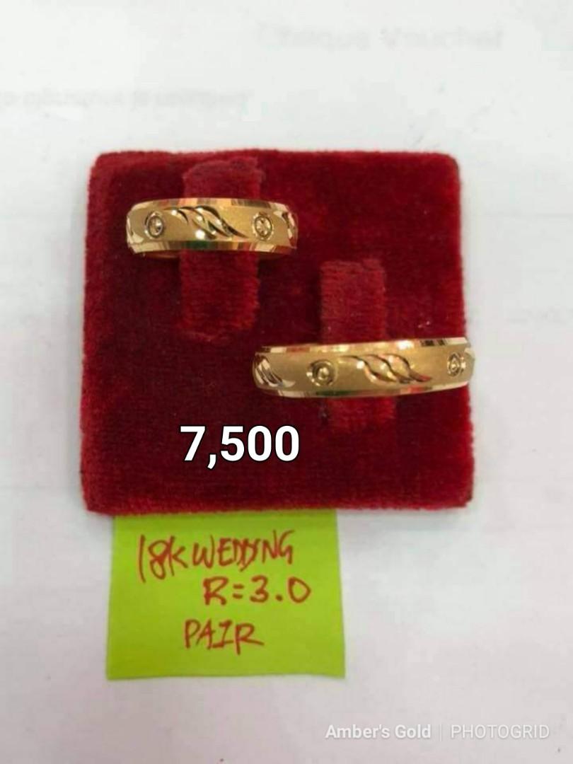 18k Saudi gold WEDDING RINGS in assorted designs, Luxury, Accessories ...