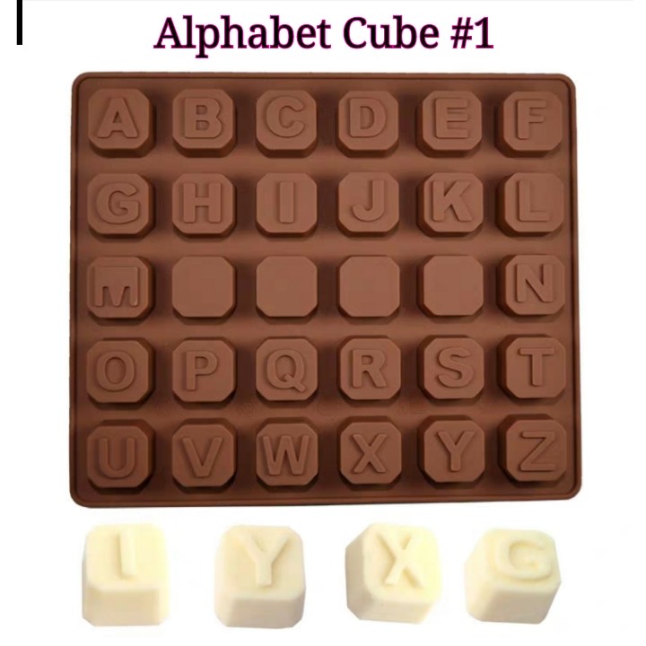 Alphabet Cube #1 Silicon Mould, Furniture & Home Living, Kitchenware ...