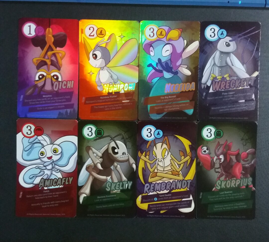 Book Bugs II Collectible Cards - Set of 15 Shiny Cards, Hobbies & Toys ...