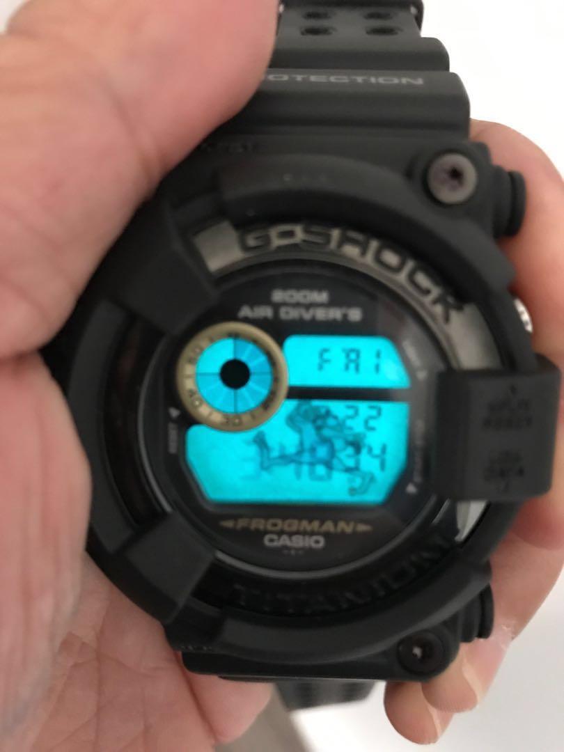 Casio Gshock Frogman DW-8200 (Super Rare!) True Triple Black Version ...