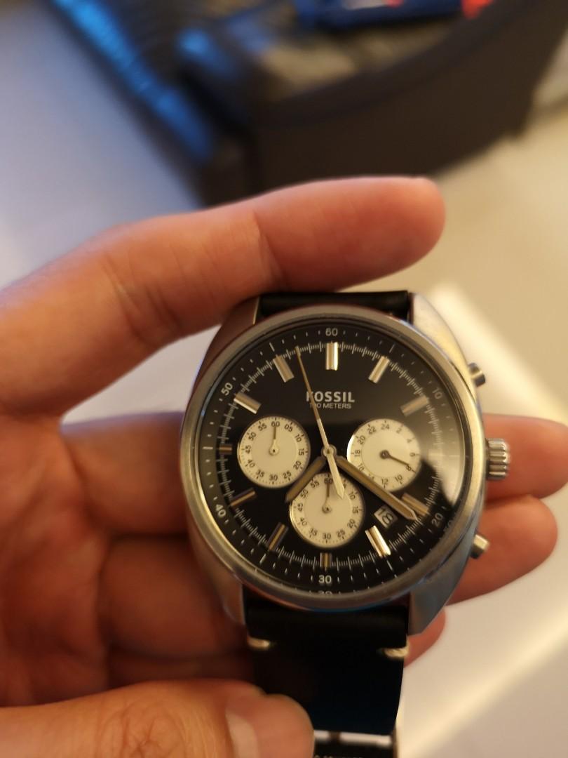 Fossil chronograph panda dial, Men's Fashion, Watches & Accessories ...