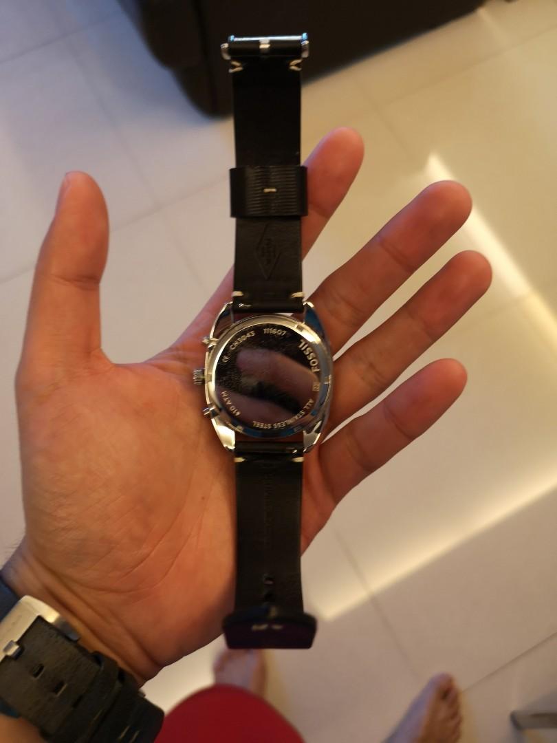 Fossil chronograph panda dial, Men's Fashion, Watches & Accessories ...