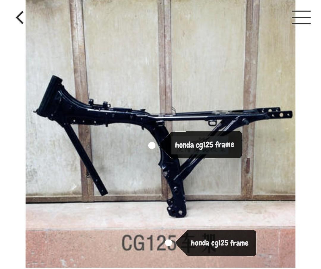 Honda cg125 frame, Motorbikes on Carousell