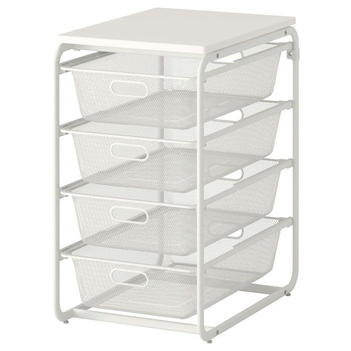 IKEA ALGOT Kitchen Storage Unit with Wheels, Furniture & Home Living ...
