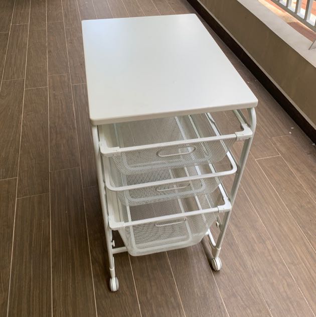 IKEA ALGOT Kitchen Storage Unit with Wheels, Furniture & Home Living ...