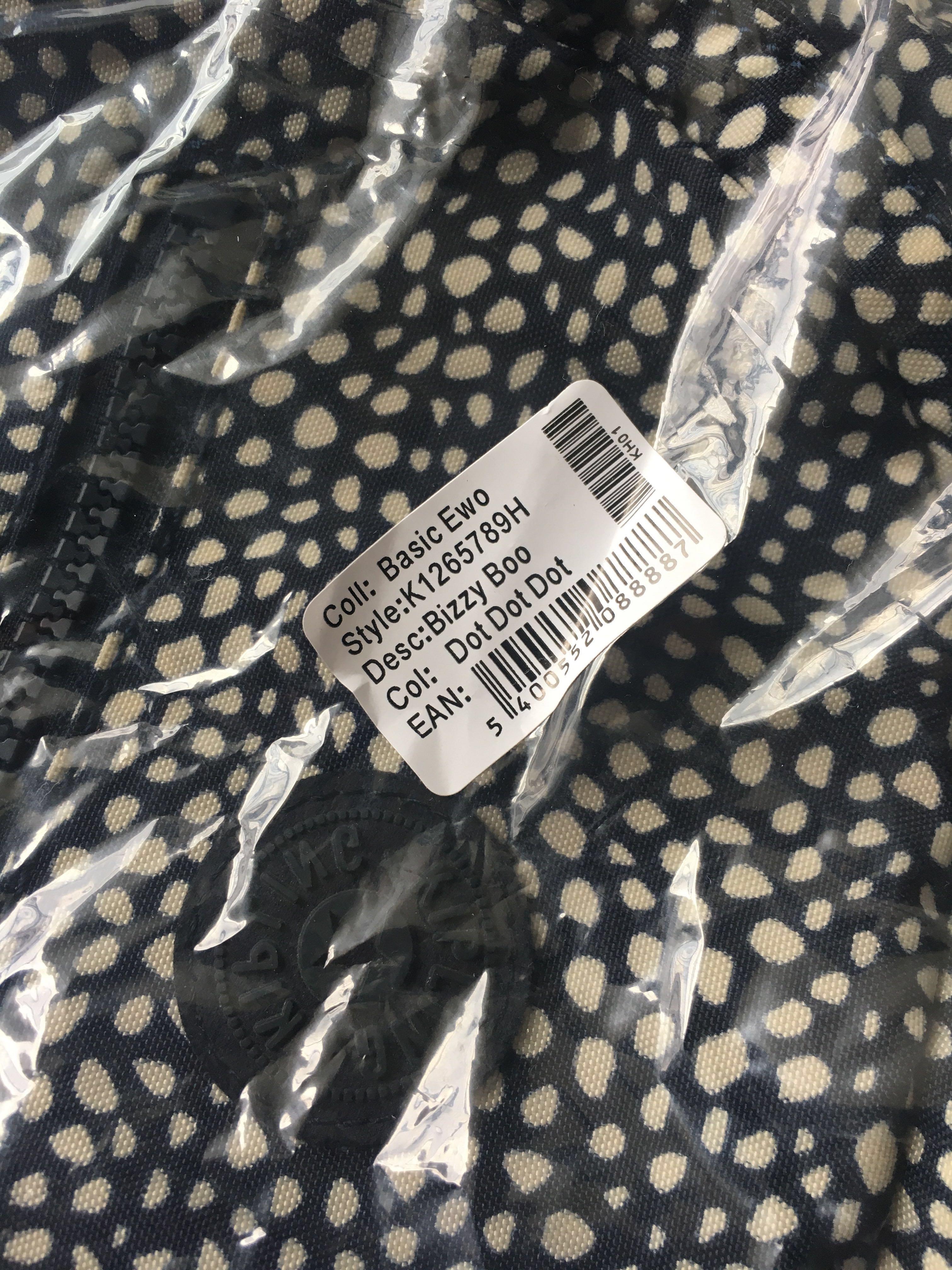 Kipling Bizzy Boo Dot Dot Dot Haversack, Women's Fashion, Bags ...