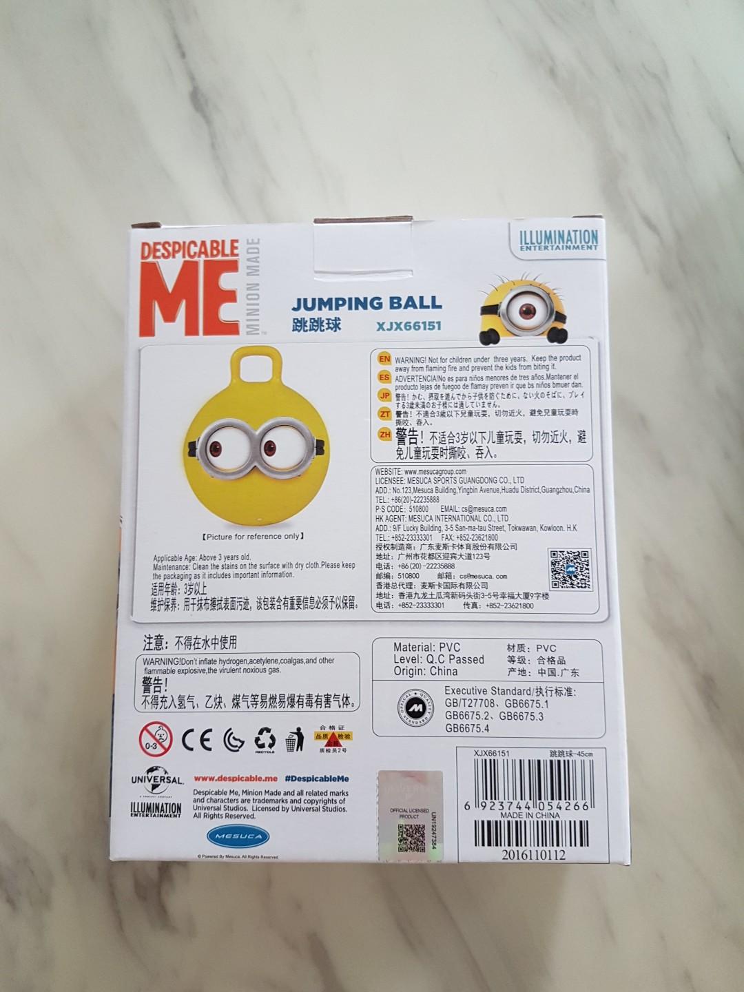Minion Jumping Ball, Hobbies & Toys, Toys & Games on Carousell