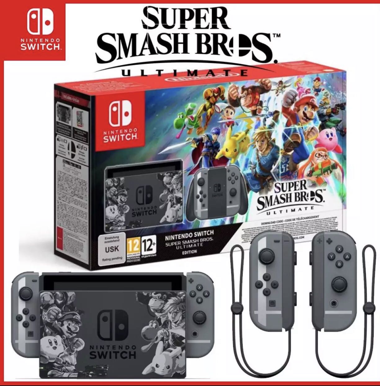 NINTENDO SWITCH SUPER SMASH EDITION, Video Gaming, Video Games ...