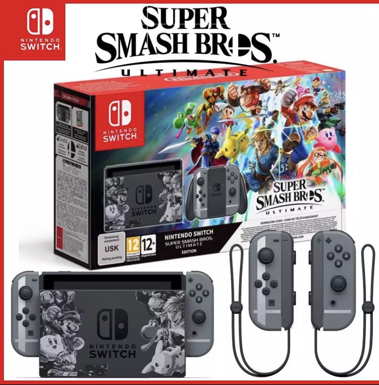 NINTENDO SWITCH SUPER SMASH EDITION, Video Gaming, Video Games ...