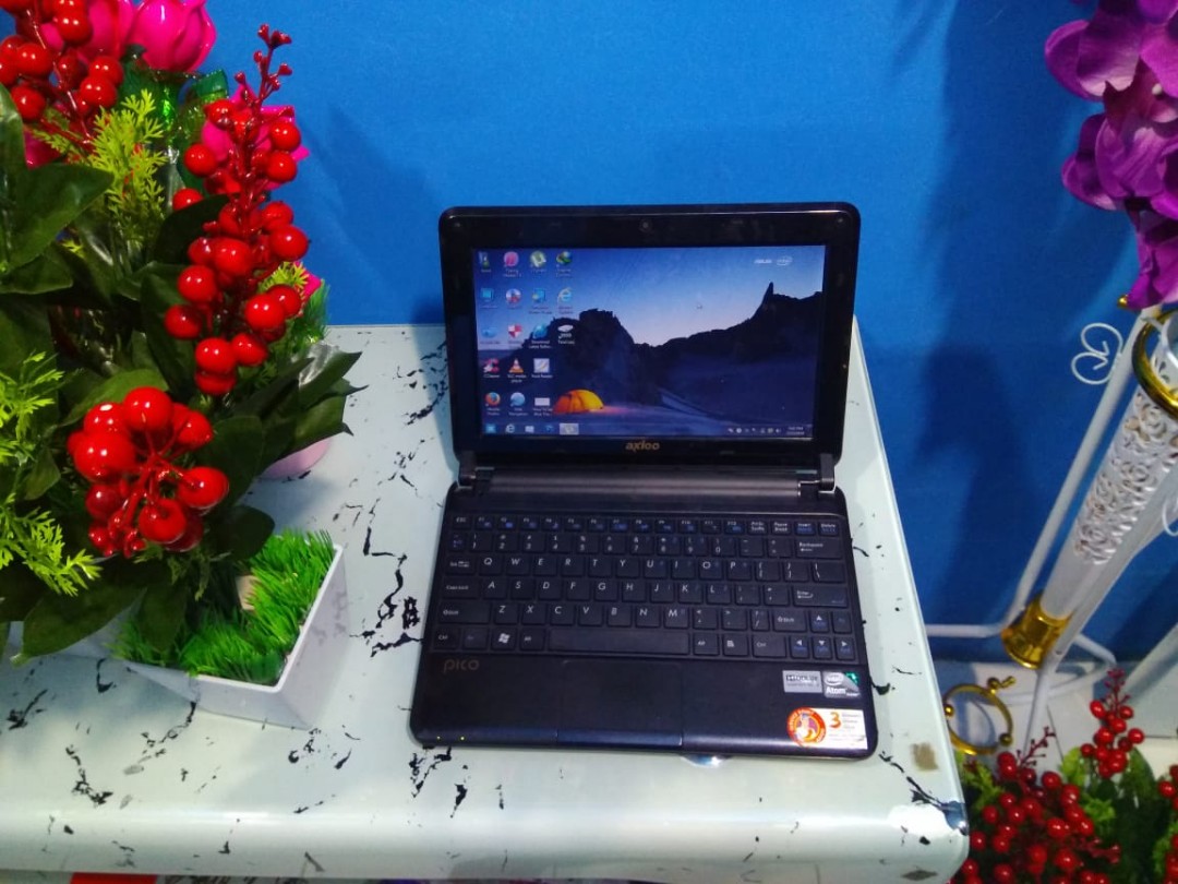notebook netbook axioo pico cjm w217cu intel atom slim normal mantaap ...