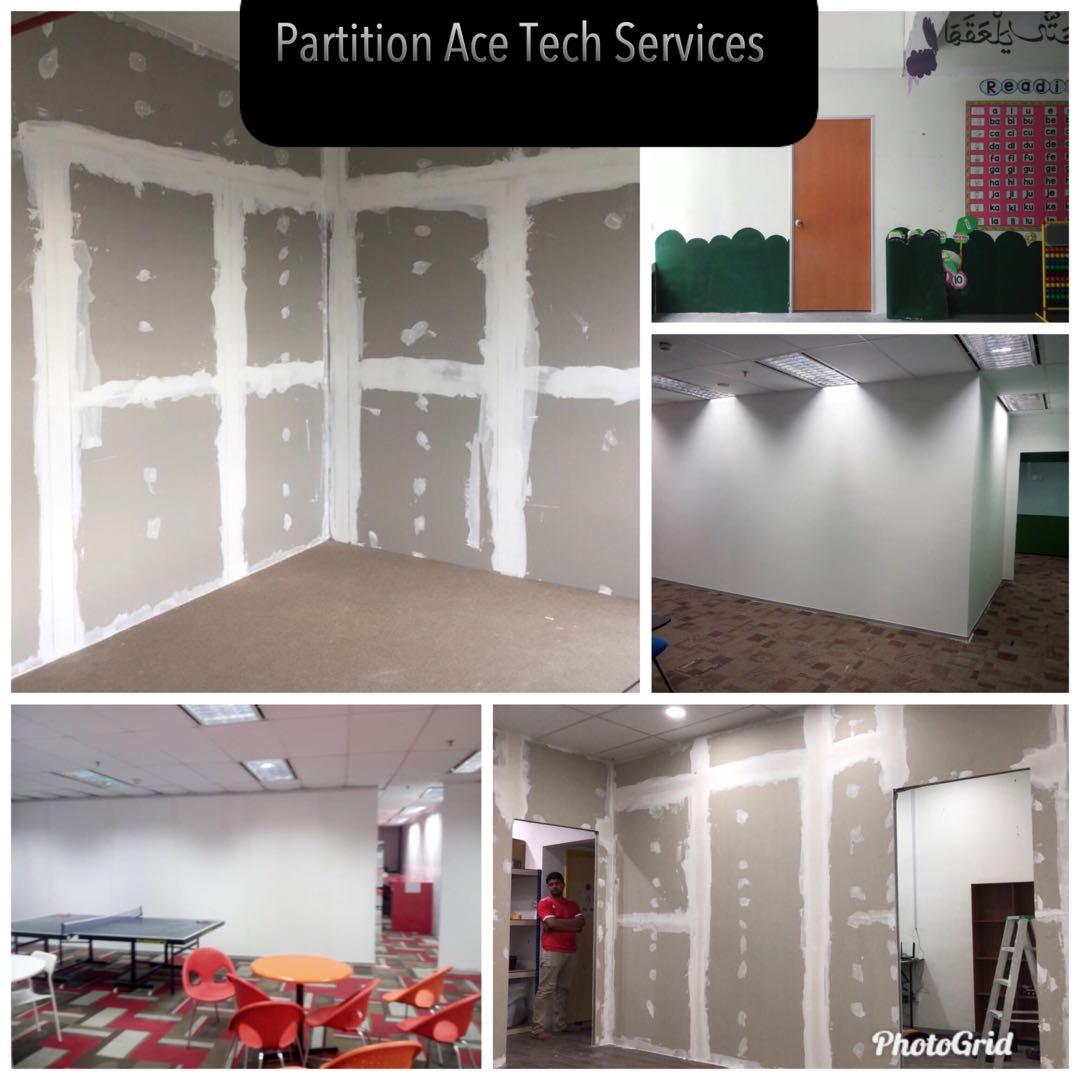 Partition Dinding Bilik Rumah Pejabat Kedai Berkualitas, Furniture ...
