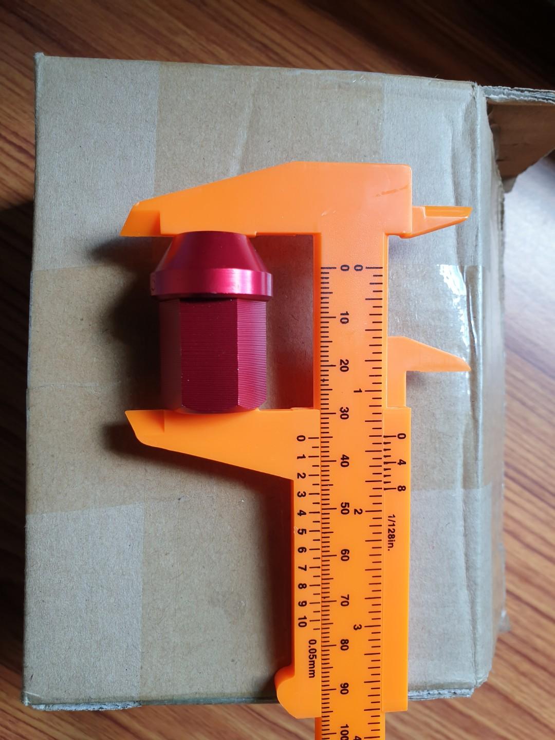 RAYS Aluminum Wheel Lock Nuts Racing Lug Nuts 35MM 12x1.5 Red, Car ...
