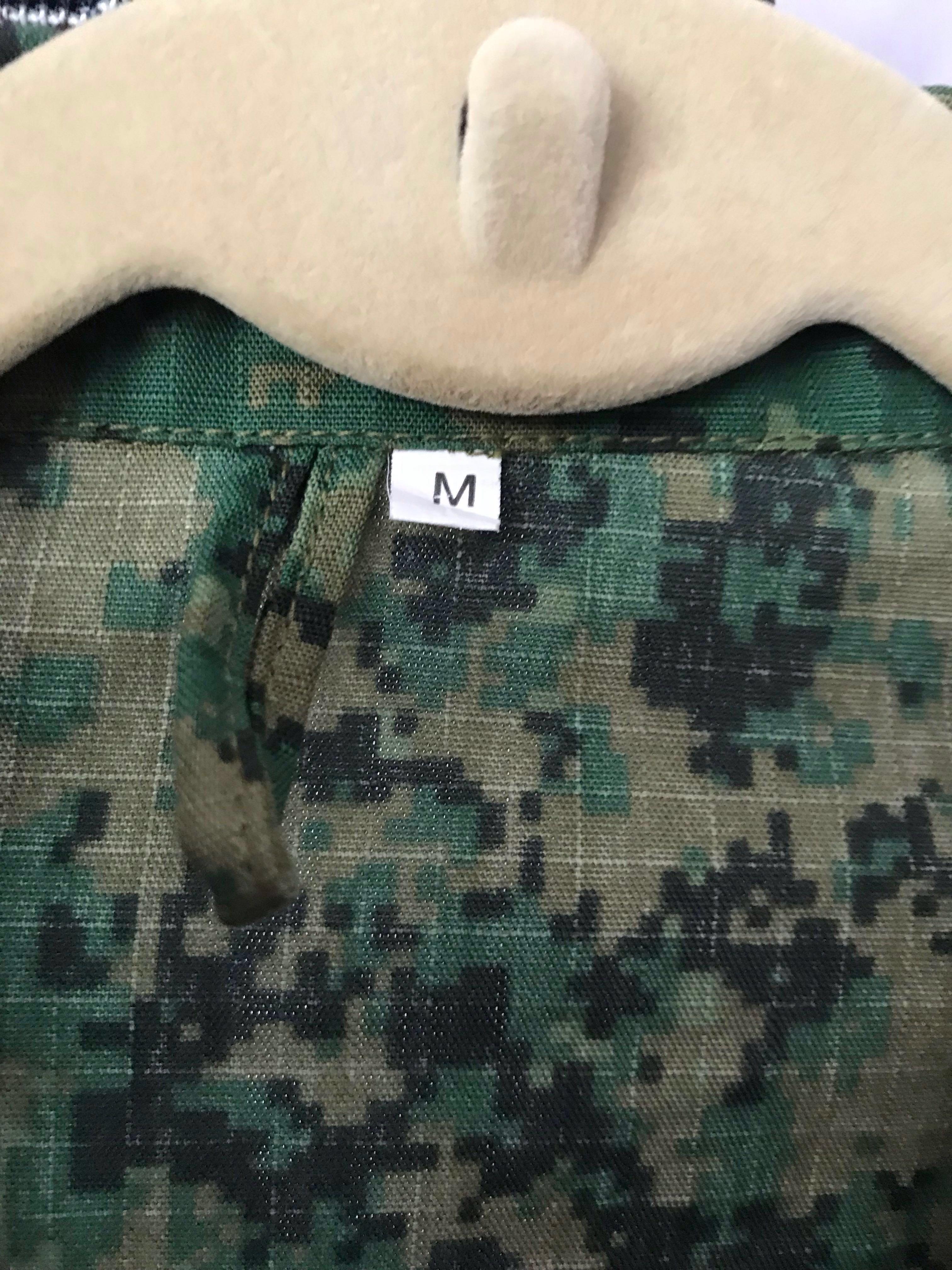 SAF Army no. 4 shirt, Men's Fashion, Tops & Sets, Shirts on Carousell