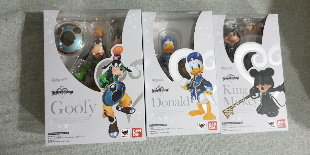 SHF King Mickey + Donald + Goofy, Hobbies & Toys, Toys & Games on Carousell