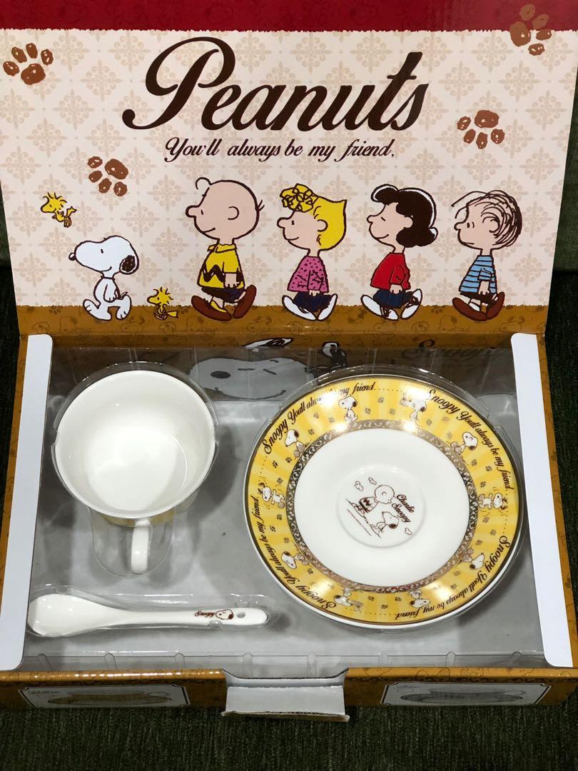Snoopy Tea Cup Set, Furniture & Home Living, Kitchenware & Tableware ...