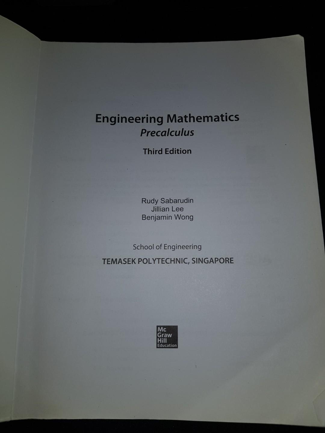 Temasek Poly Engine Math 1 & 2, Hobbies & Toys, Books & Magazines ...