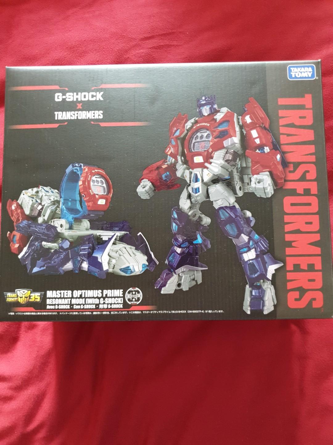 Transformer Optimus Prime Limited Edition G-shock watch and figure ...